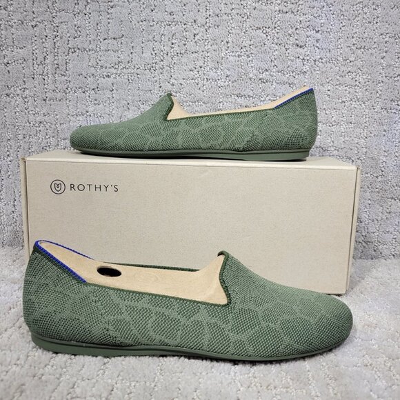 Rothy's | Shoes | Rothys The Loafer Green Safari Round Toe Slip On ...